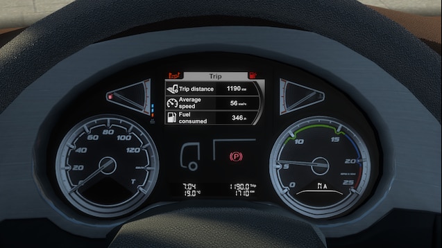 DAF XF 106 Improved Dashboard v1.0 - ETS2 mods download