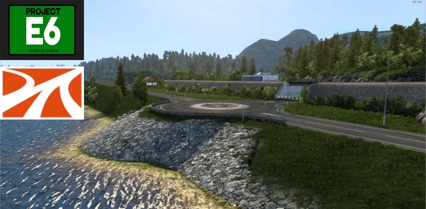 Project E6 Promods 2.62 Addon v1.2 - ETS2 mods download