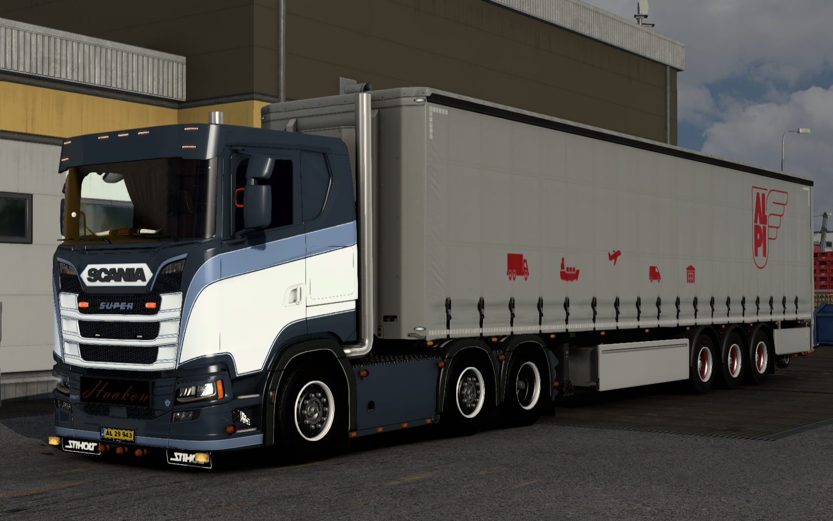 ALPI Curtian Trailer - ETS2 mods download
