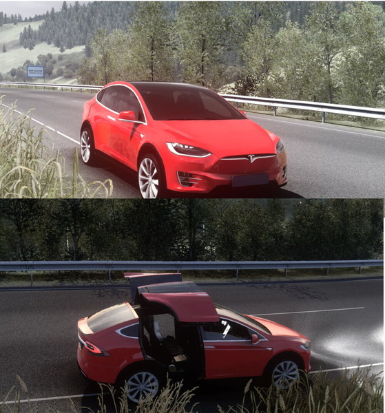 Tesla Model X )Animation Doors & Electric Motor Sound) v2.0 - 1.47 ...
