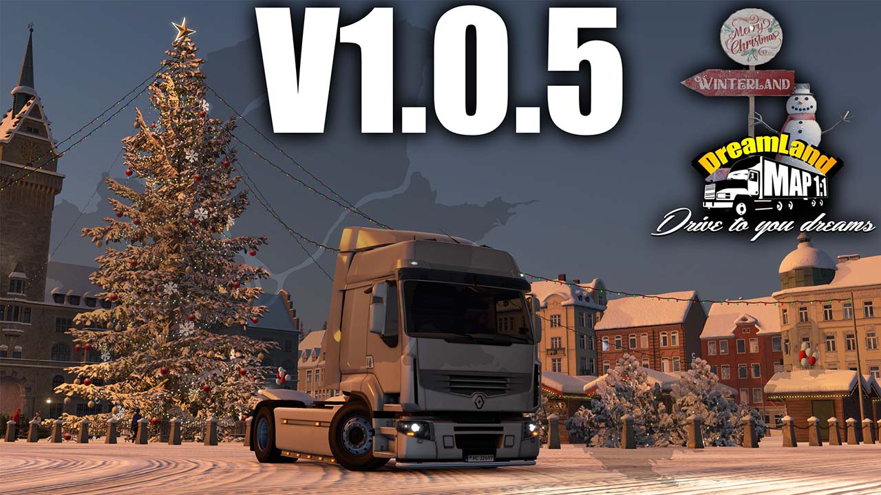 Dreamland Map - Winterland Expansion V1.0.5 1.49 - ETS2 mods download