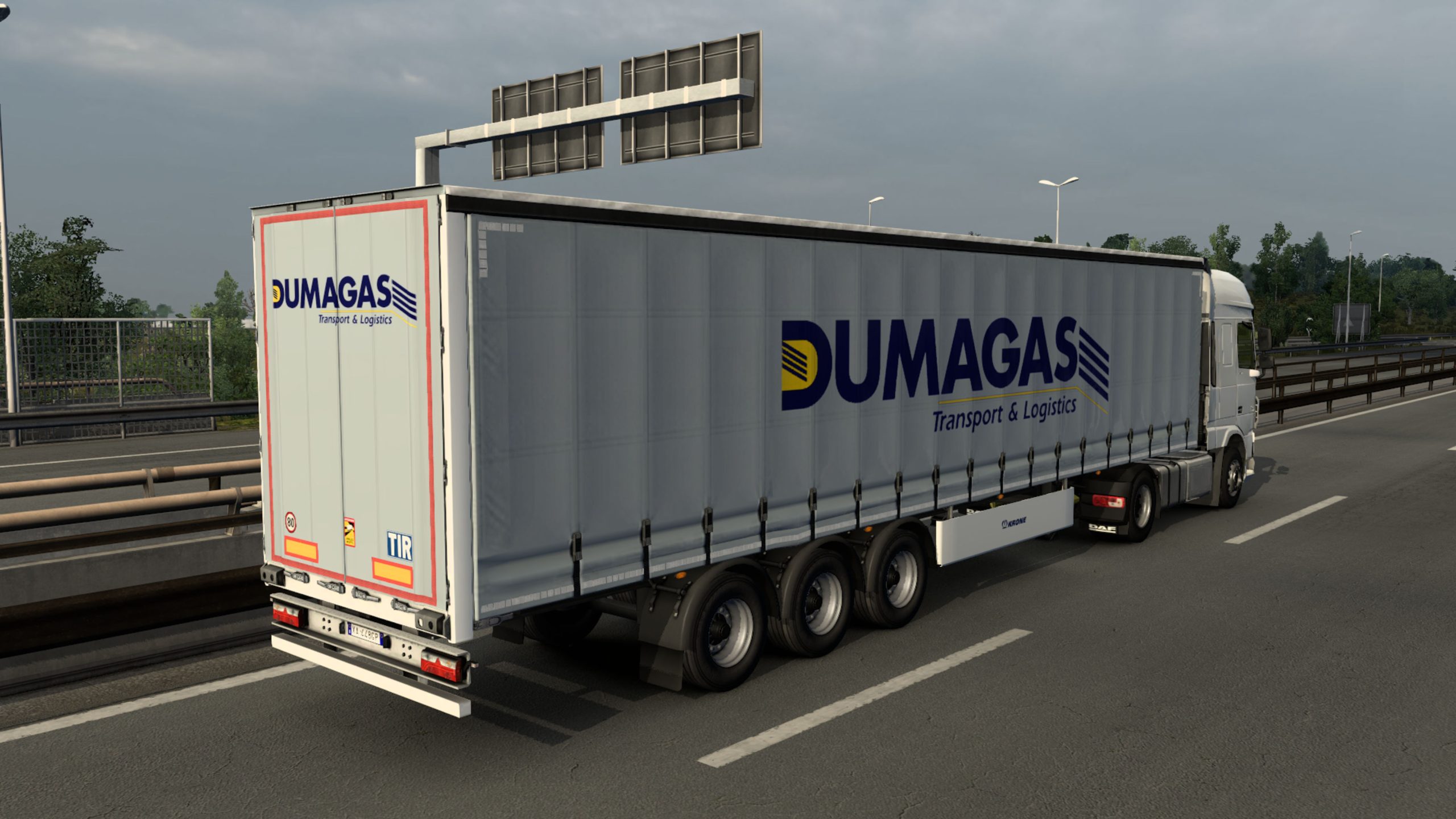 Dumagas trailer traffic skin - ETS2 mods download