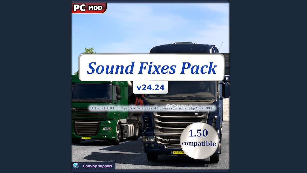 Sound Fixes Pack v24.24 - ETS2 mods download