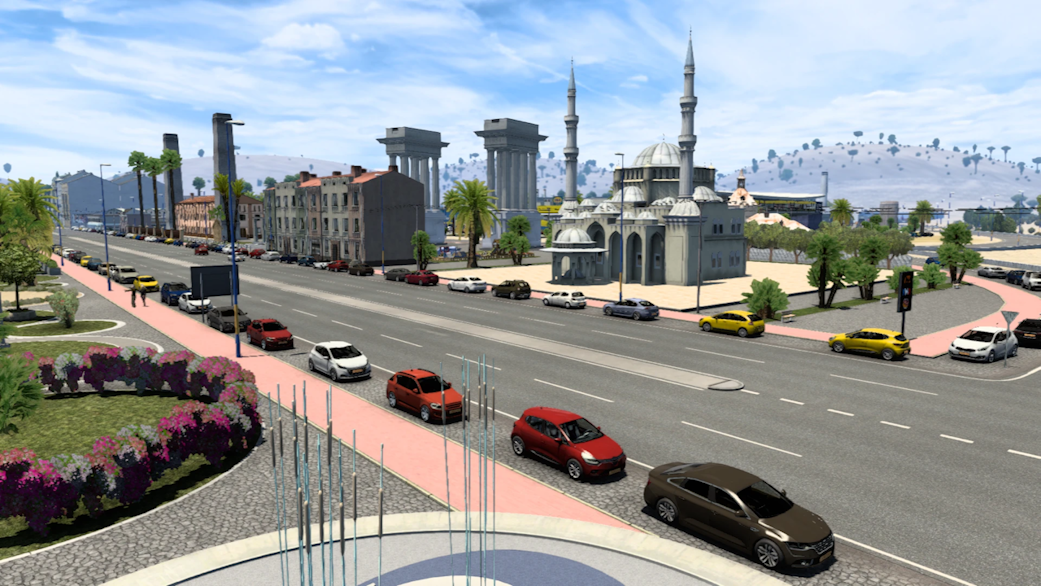 Map of Eurafrica 3.4 Greece DLC - ETS2 mods download