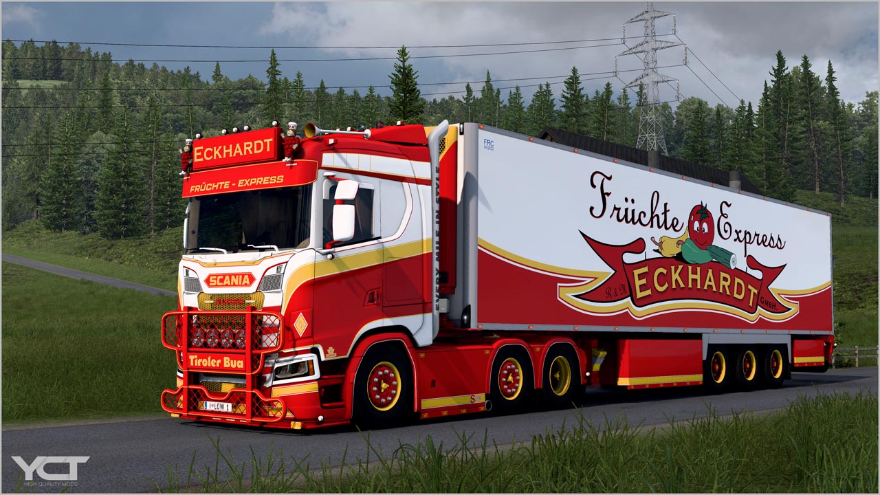 Scania S650 Eckhardt + Trailer v3.0 1.54 - ETS2 mods download