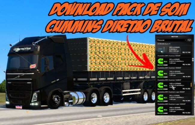 SOM CUMMINS DIRETO E REALISTA - ETS2 mods download