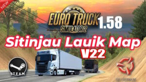 Map Sitinjau Lauik V22 ETS2 1.58 - ETS2 mods download