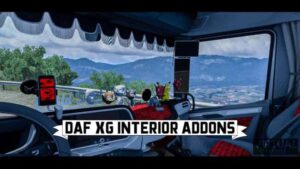 Interior Addons DAF XF/XG v1.58 - ETS2 mods download